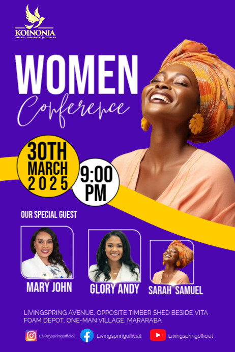 women conference Template | PosterMyWall