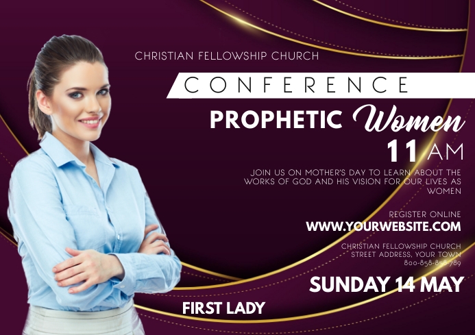 WOMEN CONFERENCE Template | PosterMyWall