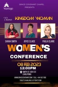 WOMEN CONFERENCE Template | PosterMyWall