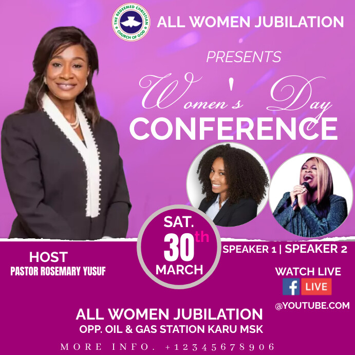 women conference Template | PosterMyWall