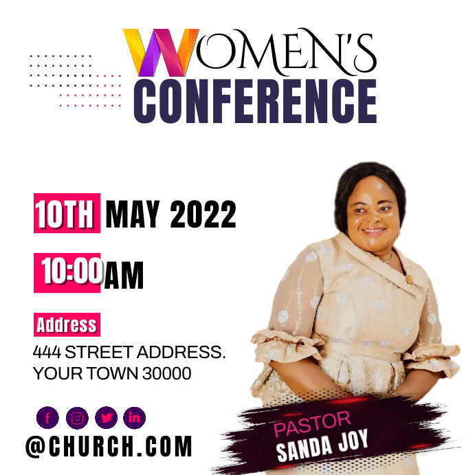 Modèle WOMEN CONFERENCE | PosterMyWall