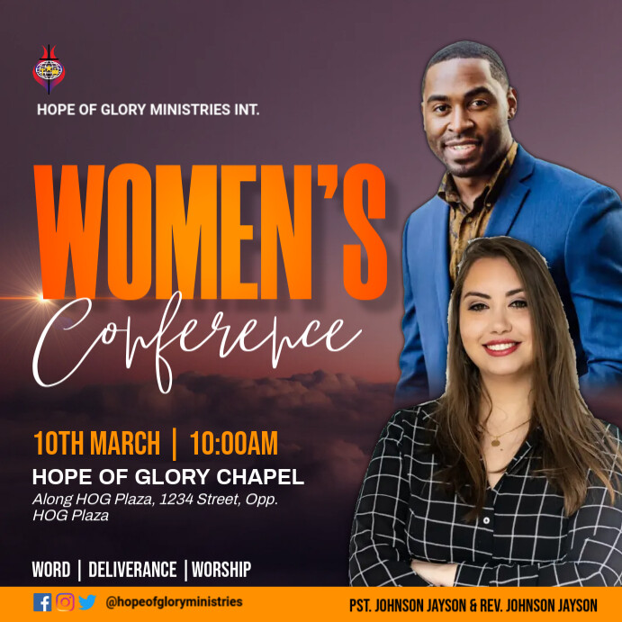 Women Conference Template | PosterMyWall