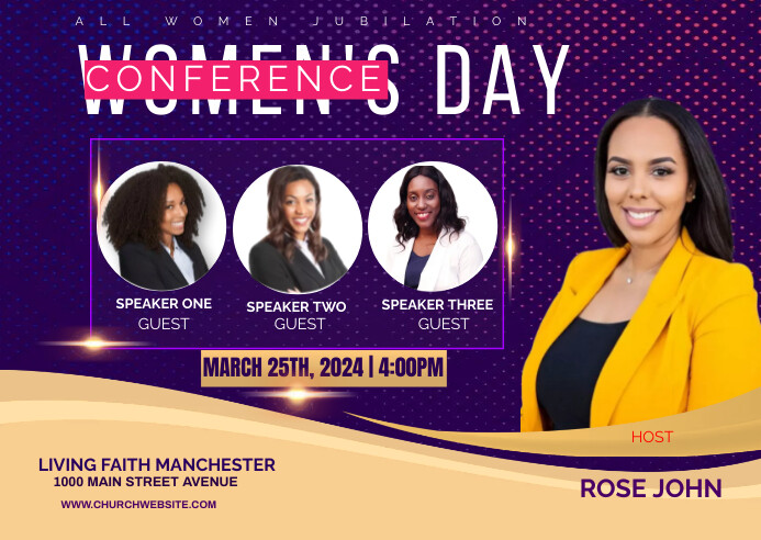 women conference Template | PosterMyWall
