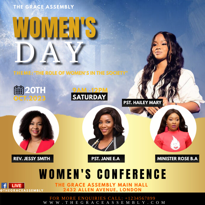 Women conference Template | PosterMyWall