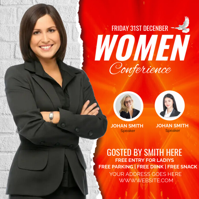 Women Conference Template | PosterMyWall