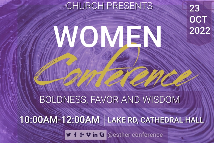 Copy of Women conference | PosterMyWall