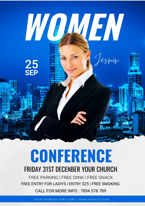 Women Conference Template | PosterMyWall