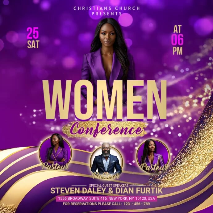 Women Conference Template | PosterMyWall
