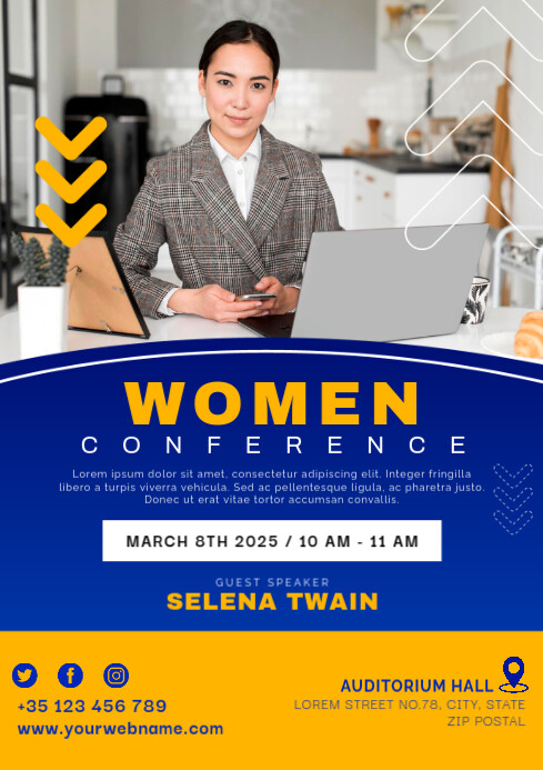 women conference Template | PosterMyWall