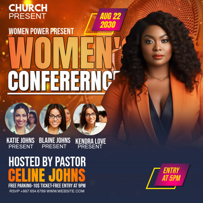 Women Conference Template | PosterMyWall