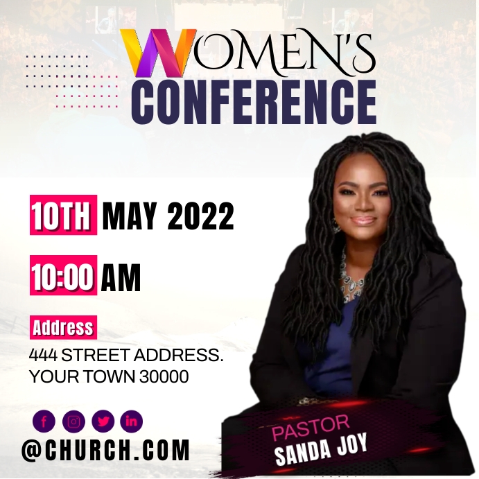 Women conference Template | PosterMyWall