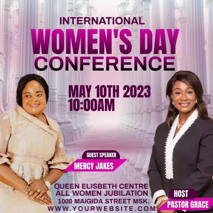 women conference Template | PosterMyWall