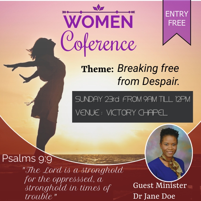 women conference Template | PosterMyWall