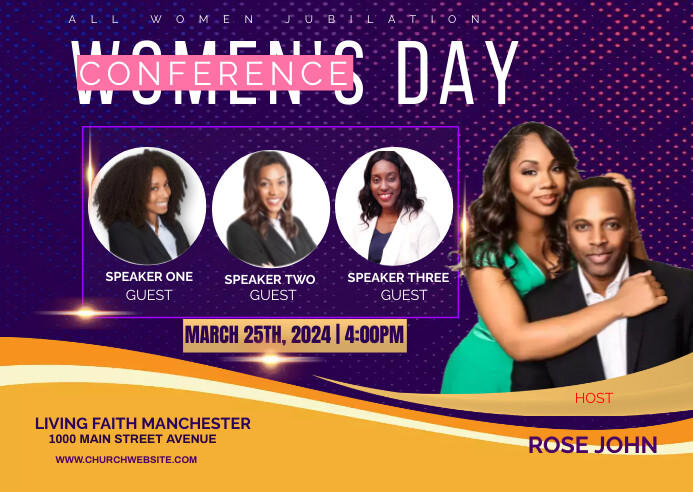 WOMEN CONFERENCE Template | PosterMyWall