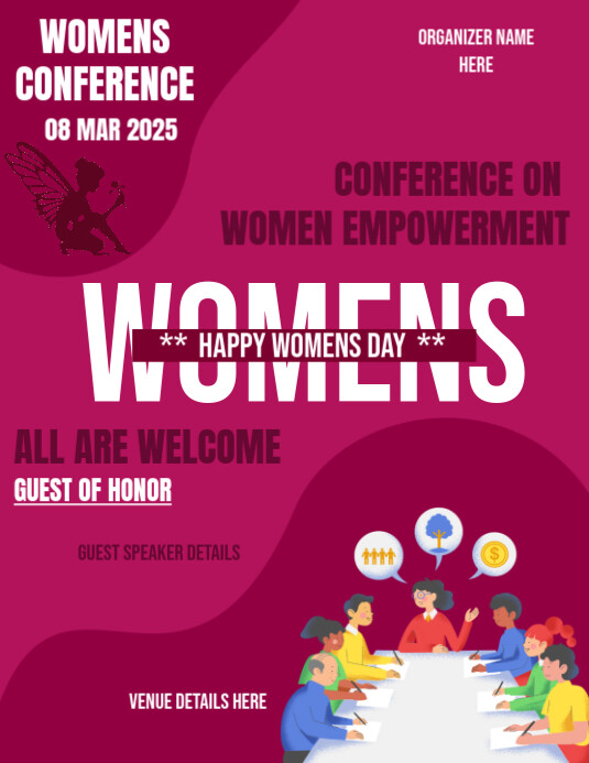 Women Conference Template | PosterMyWall