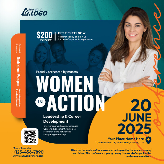 Women Conference Template | PosterMyWall