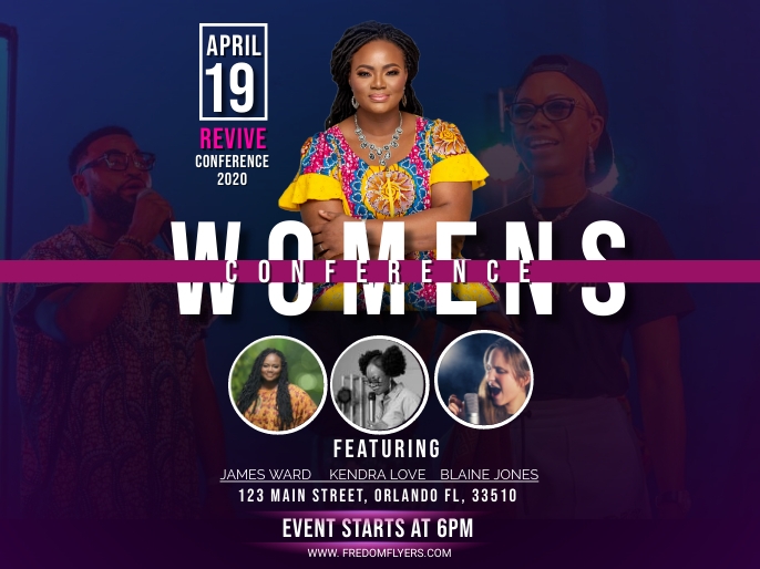 WOMEN CONFERENCE FLYER (10) Template | PosterMyWall