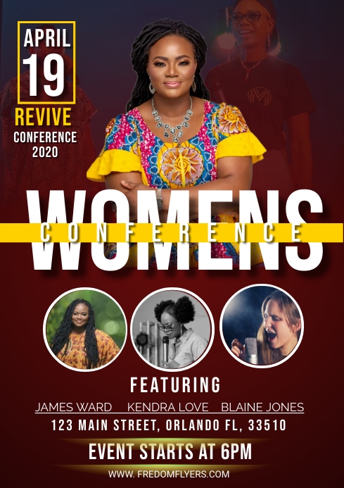 WOMEN CONFERENCE FLYER (16) Template | PosterMyWall
