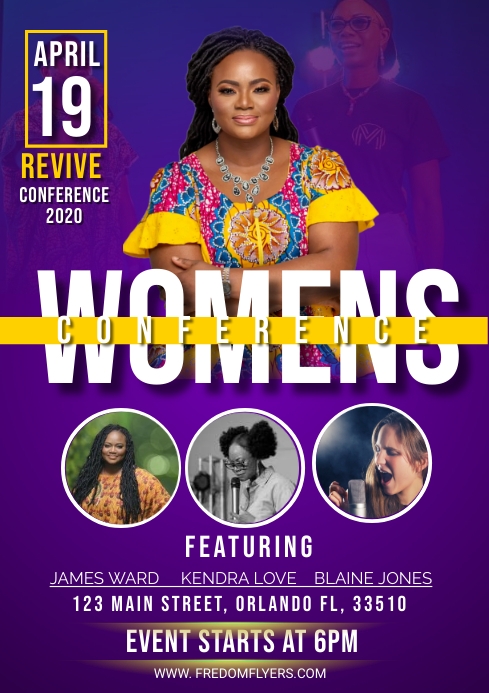 WOMEN CONFERENCE FLYER (19) Template | PosterMyWall