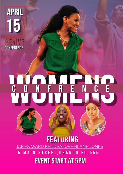 WOMEN CONFERENCE FLYER (20) Template | PosterMyWall