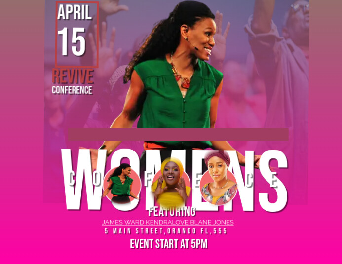 WOMEN CONFERENCE FLYER (21) Template | PosterMyWall