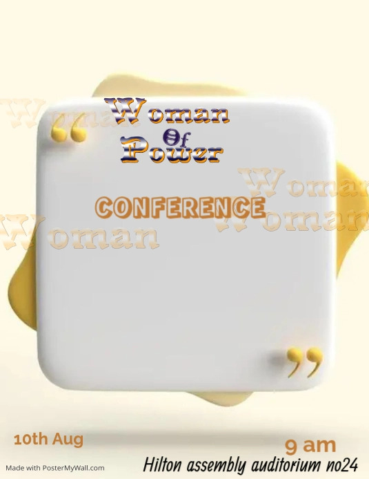 Copy of Women conference flyer (3) | PosterMyWall