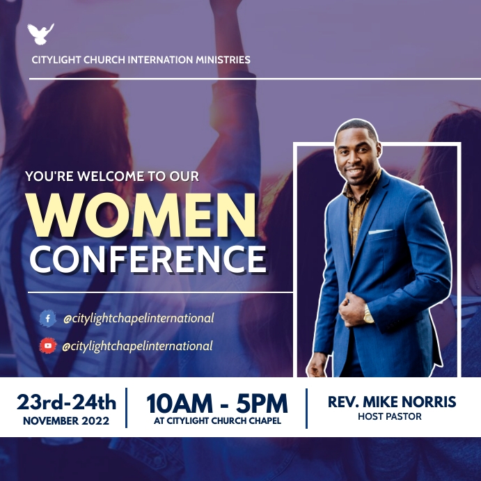 women conference flyer template | PosterMyWall