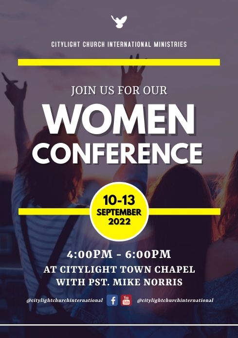 women conference flyer template | PosterMyWall