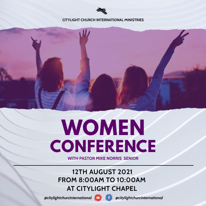 Copy of women conference flyer template | PosterMyWall