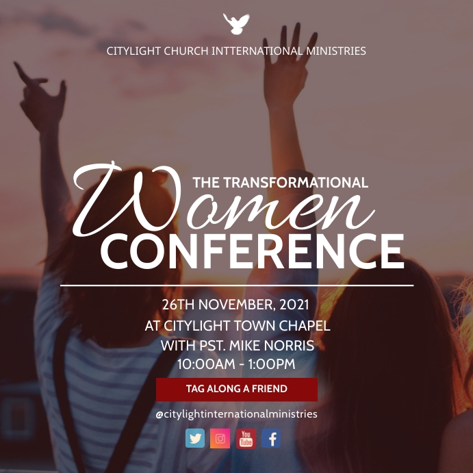 women conference poster Template | PosterMyWall