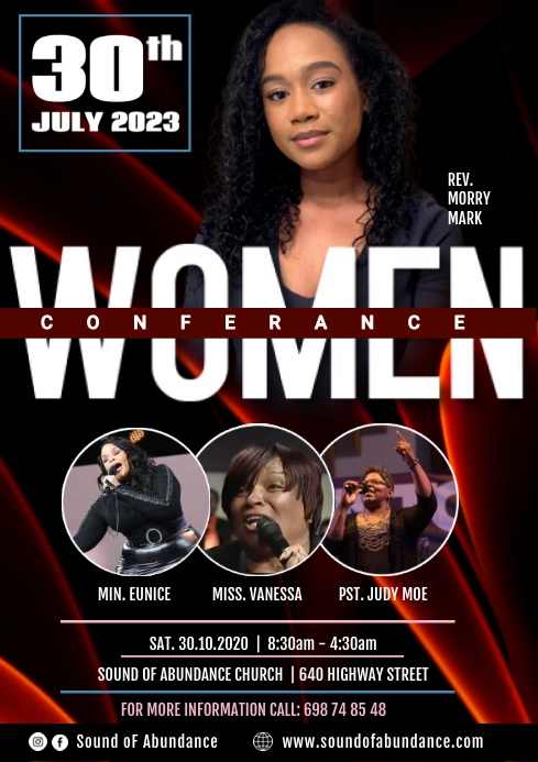 Copy of WOMEN CONFERENCE POSTER | PosterMyWall