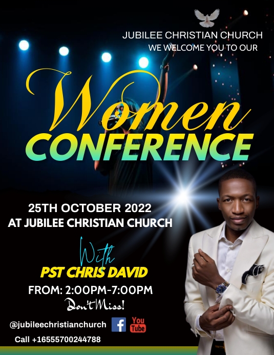 Women Conference Poster Template | PosterMyWall