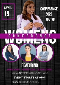 women conference poster template | PosterMyWall