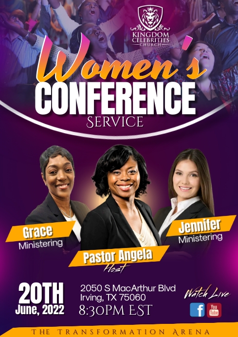 Plantilla de WOMEN CONFERENCE service (1) | PosterMyWall