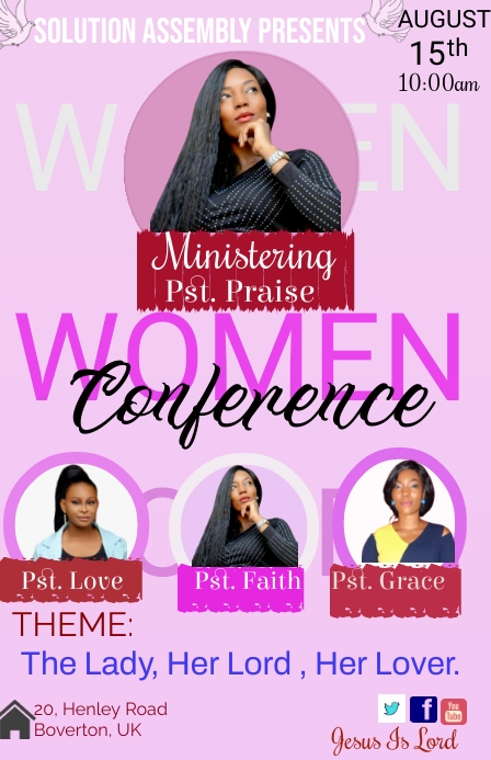 WOMEN CONFERENCE TEMPLATE | PosterMyWall