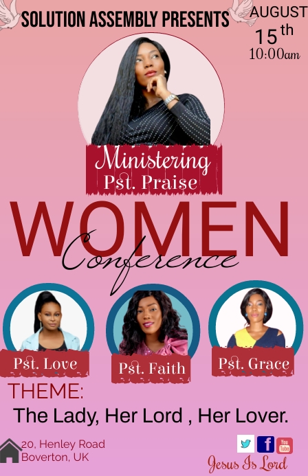 WOMEN CONFERENCE TEMPLATE | PosterMyWall