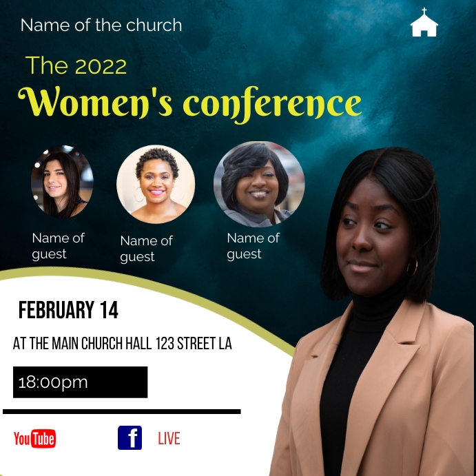 Women conference template | PosterMyWall