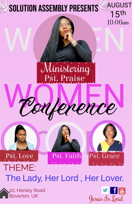 WOMEN CONFERENCE TEMPLATE | PosterMyWall