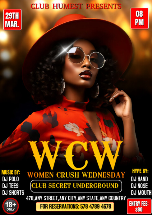 Women Crush Wednesday Design Template | PosterMyWall