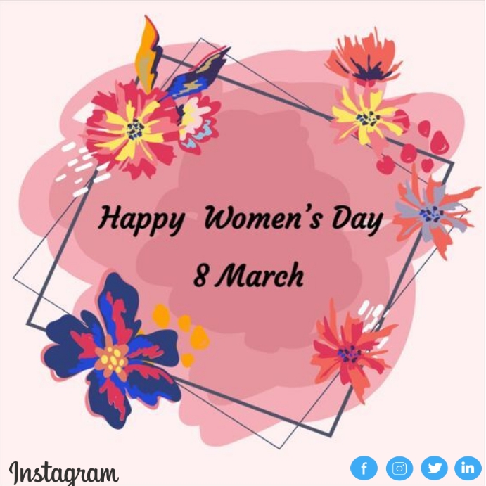 Women day Instagram post template | PosterMyWall