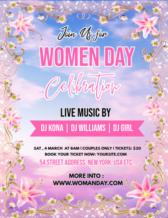 Women day party Template | PosterMyWall