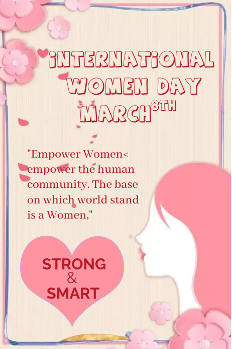 Women day posters, Feminism logo design Template | PosterMyWall