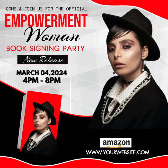 Women Empowerment BOOK SIGNING PARTY Template | PosterMyWall