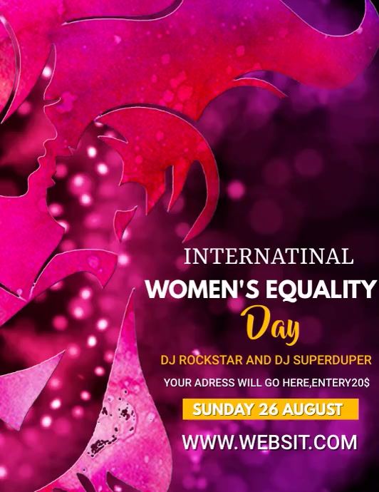 women equality day Template | PosterMyWall