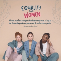 Women equality day flyer template | PosterMyWall