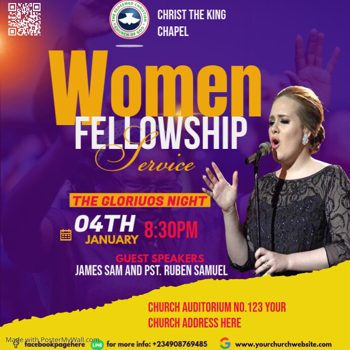 WOMEN FELLOWSHIP Template | PosterMyWall