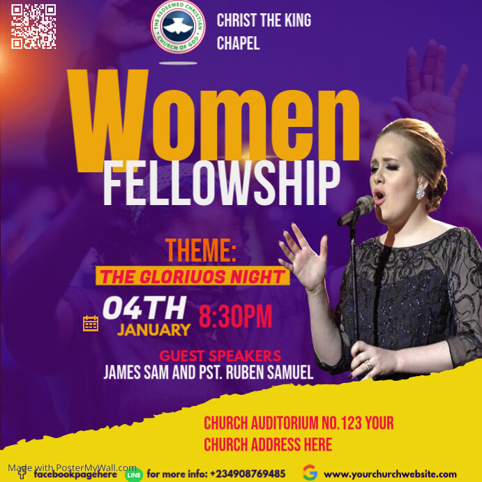 WOMEN FELLOWSHIP Template | PosterMyWall