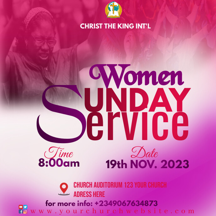 Copy of WOMEN FELLOWSHIP FLYER TEMPLATE | PosterMyWall