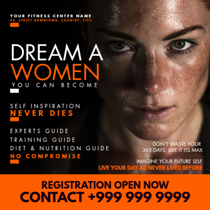 Women Fitness Post 2021 Template | PosterMyWall