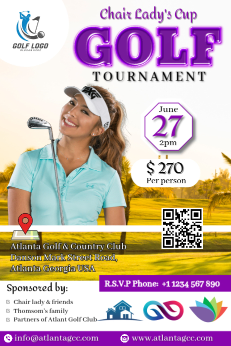 Women Golf Tournament Template | PosterMyWall